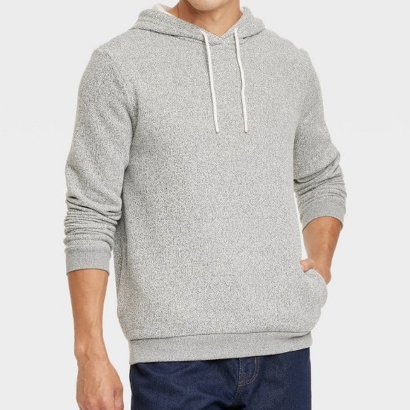 Goodfellow & Co | Sweaters | Mens Textured Fleece Hooded Sweatshirt ...